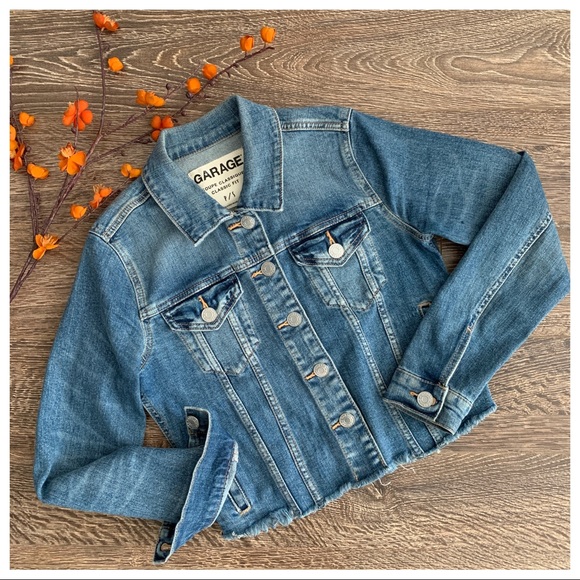 Garage | Jackets & Coats | Garage Cropped Denim Jacket | Poshmark